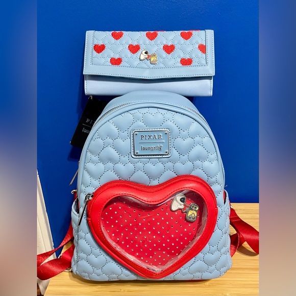 Loungefly | Bags | Loungefly Disney Pixar Walle Heart Pin Display Mini ...